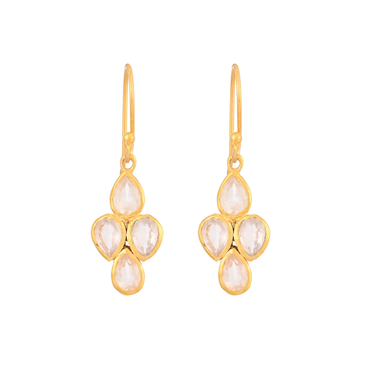 Soul Star Earrings - Rainbow Moonstone – Opium Jewels