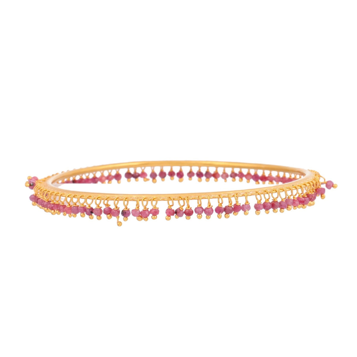 Cascade Bangle - Rubies – Opium Jewels